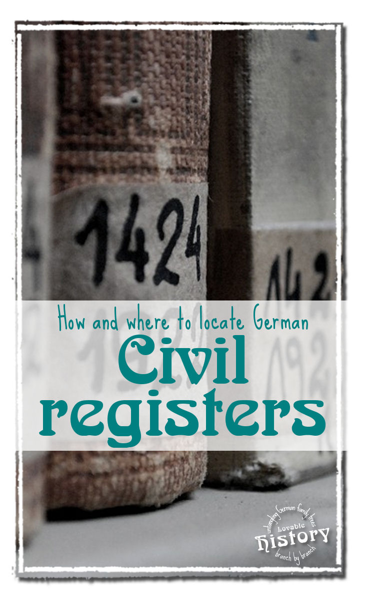 How and where to locate German civil registers
