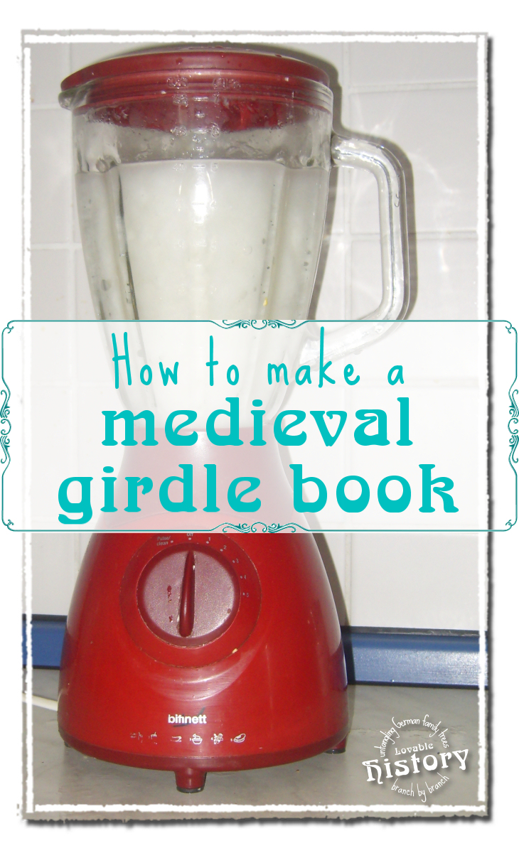 Papermaking for a medieval girdle book