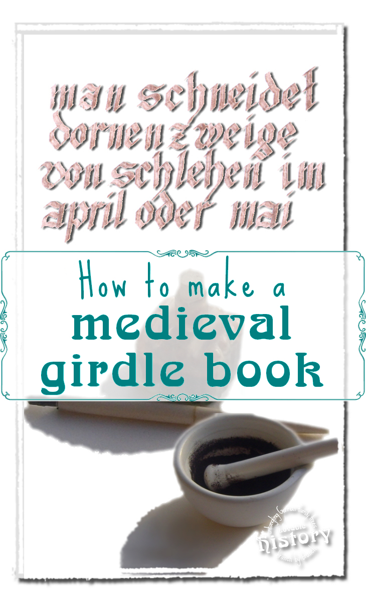 Make your own Thorn Crust Ink for a medieval girdle book