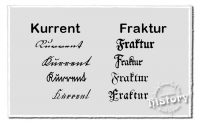 Kurrent, Suetterlin and Fraktur all belong to the old German scripts